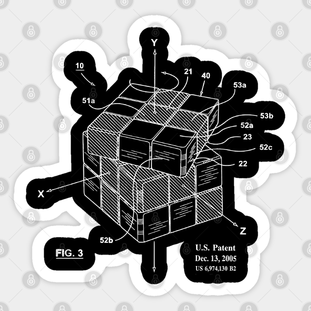 Rubiks Cube Puzzle Game Patent Print Rubiks Cube Aufkleber TeePublic DE rubiks-cube-puzzle-game-patent-print-rubiks-cube-aufkleber-teepublic-de